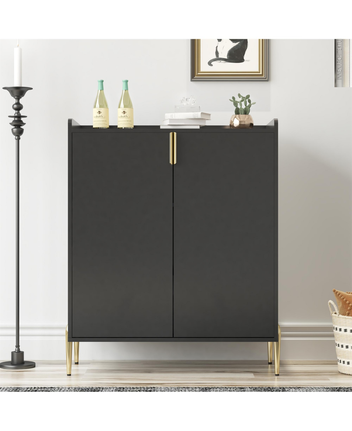 Click here for Clihome Modern Wine Bar Cabinet  Adjustable Storag... prices
