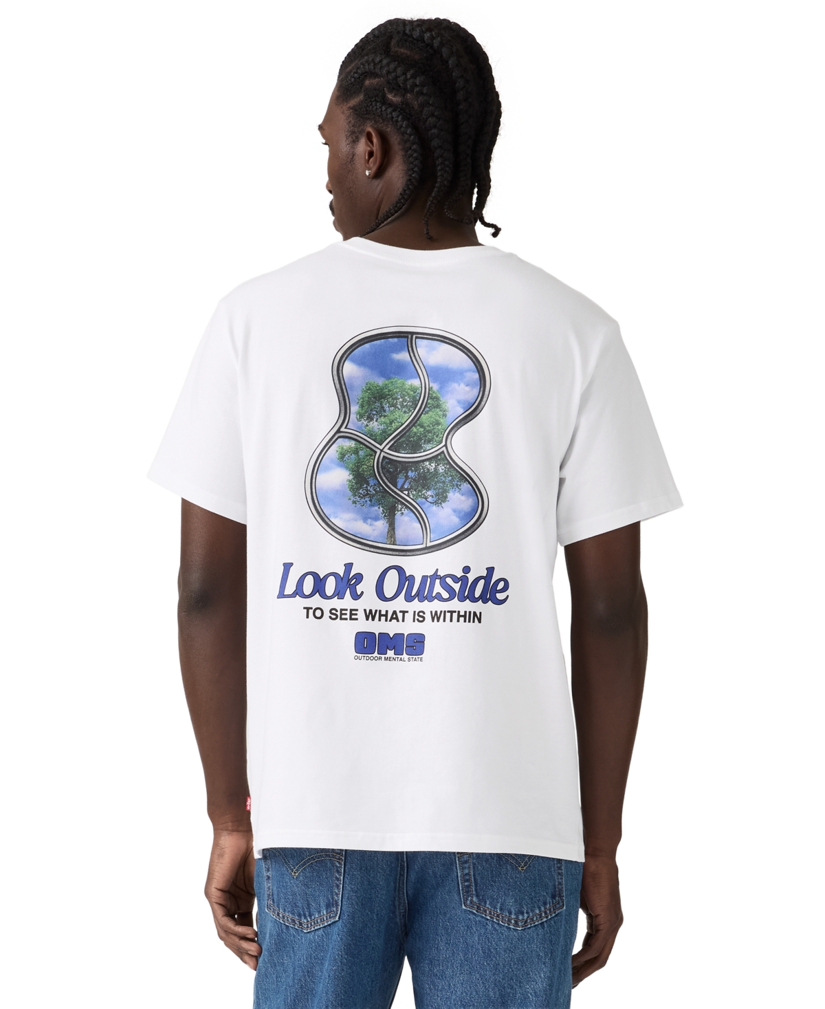 Click here for Levis Mens Signature Graphic T-Shirt - Look Outsid... prices