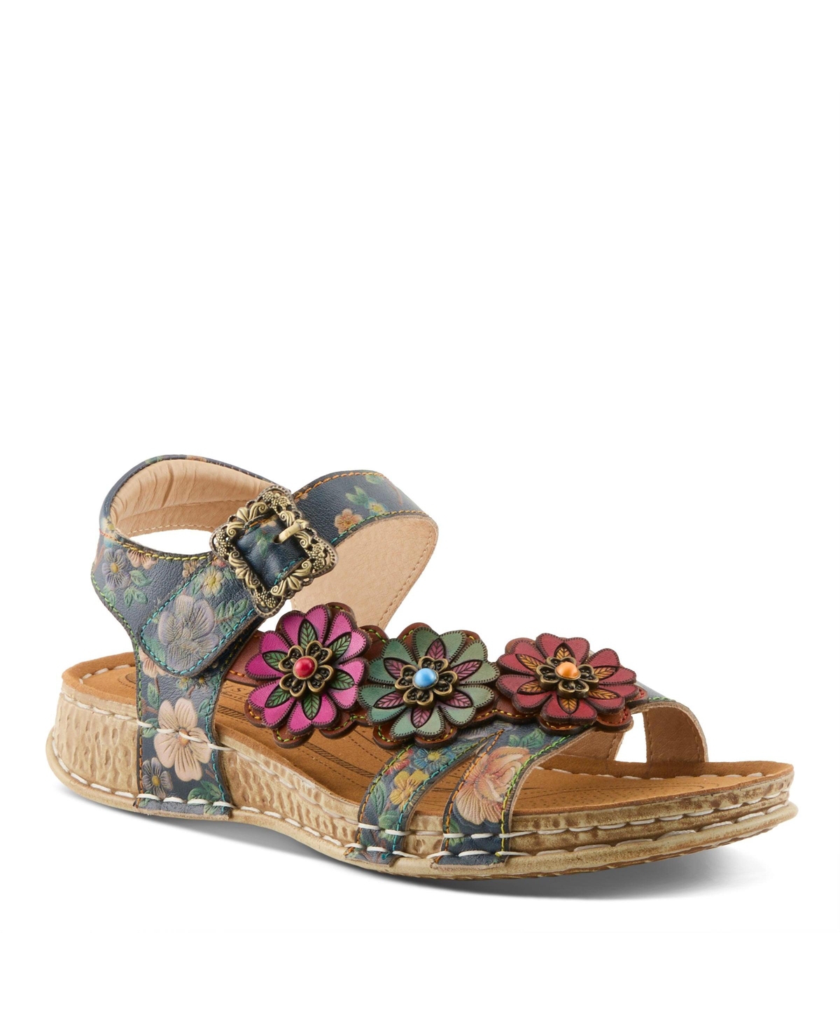 Click here for LArtiste Womens Offcenter Ankle Strap Sandal with... prices