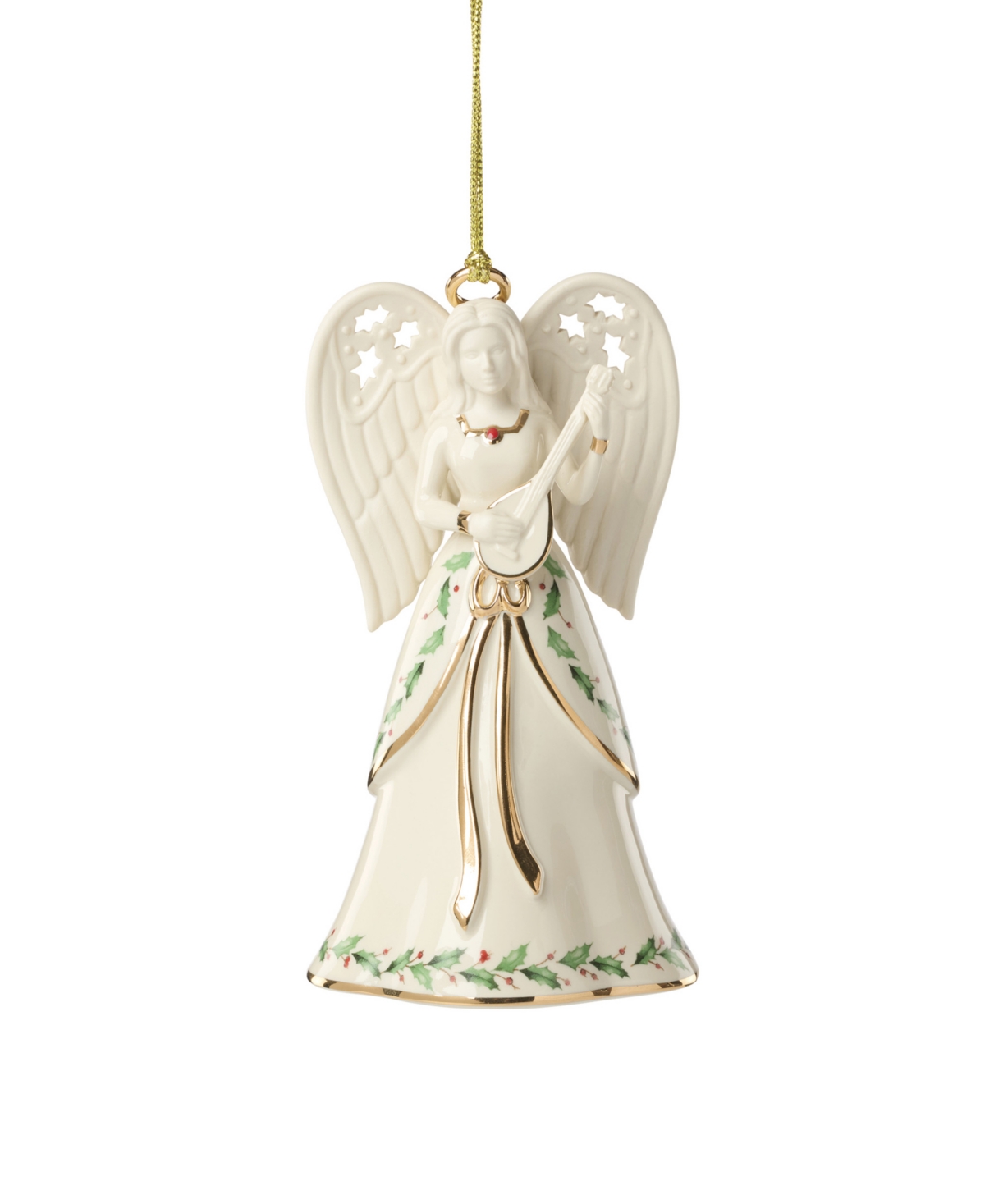 Click here for Lenox Holiday Angel Bell with Mandolin Ornament -... prices