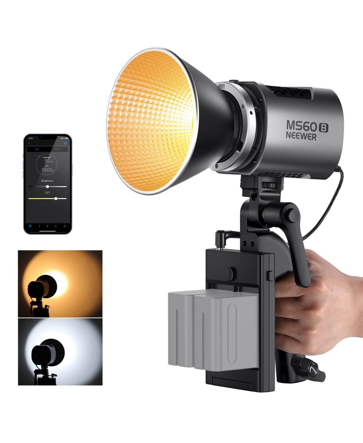 Click here for Neewer MS60B Led Video Light with 65W  40000lux  2... prices