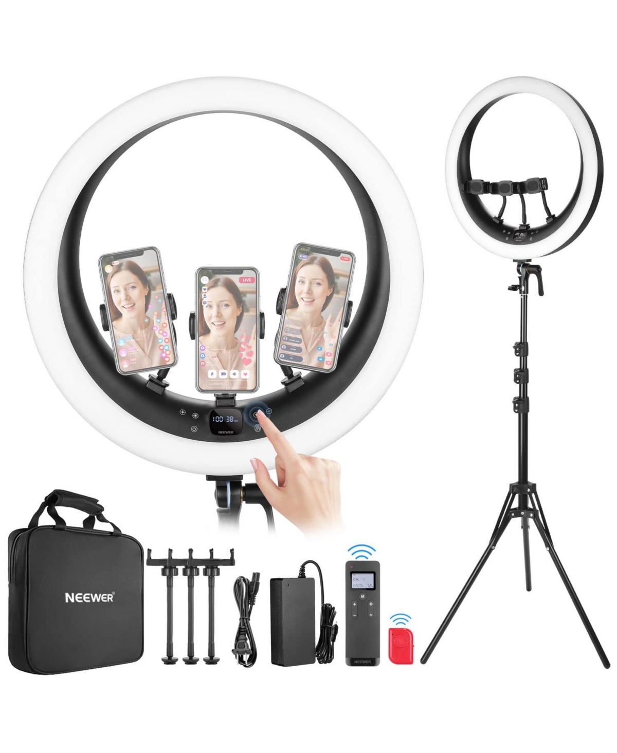 Click here for Neewer RP19H Ring Light with 19 Inch for select iP... prices