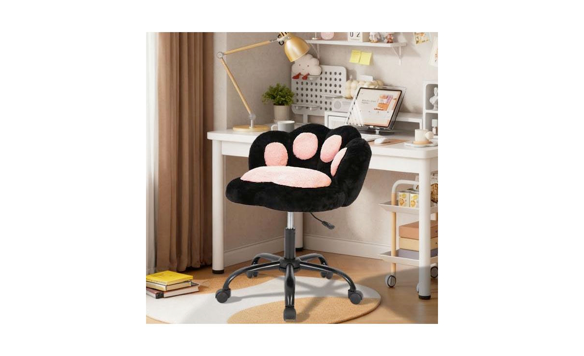 Click here for homfan Cute Vanity Chair with Cat-Paw Back  Swivel... prices
