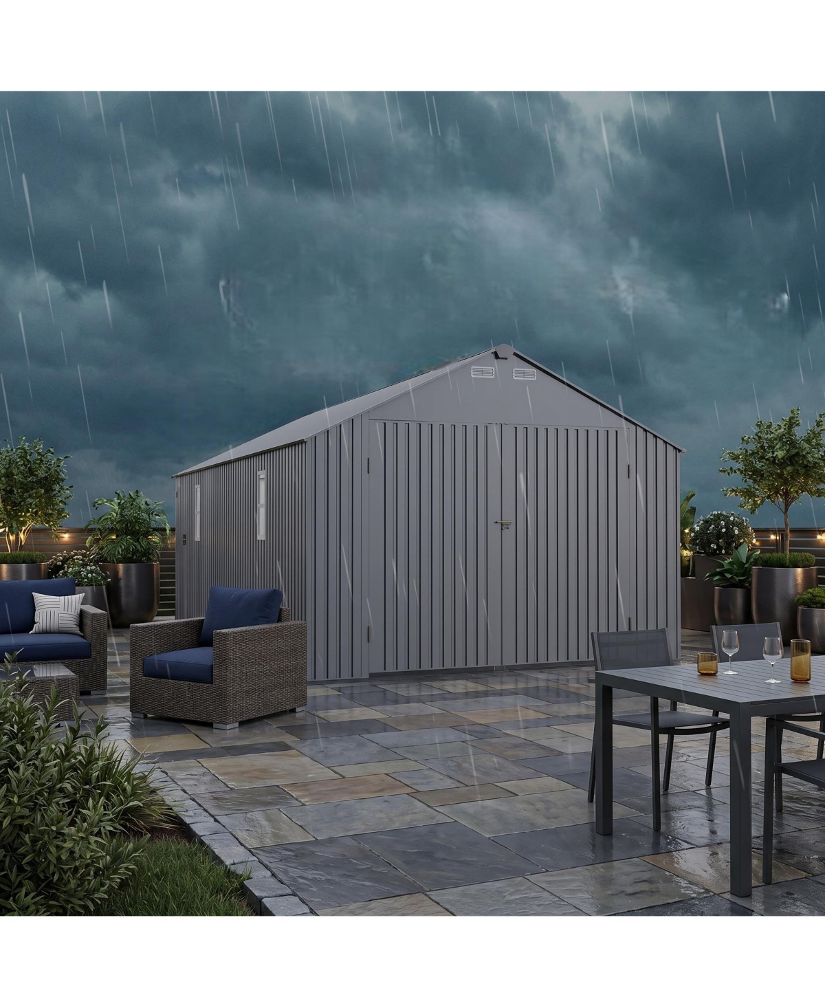 Click here for Homfan 12x20 Feet Heavy Duty Enclosed Metal Carpor... prices