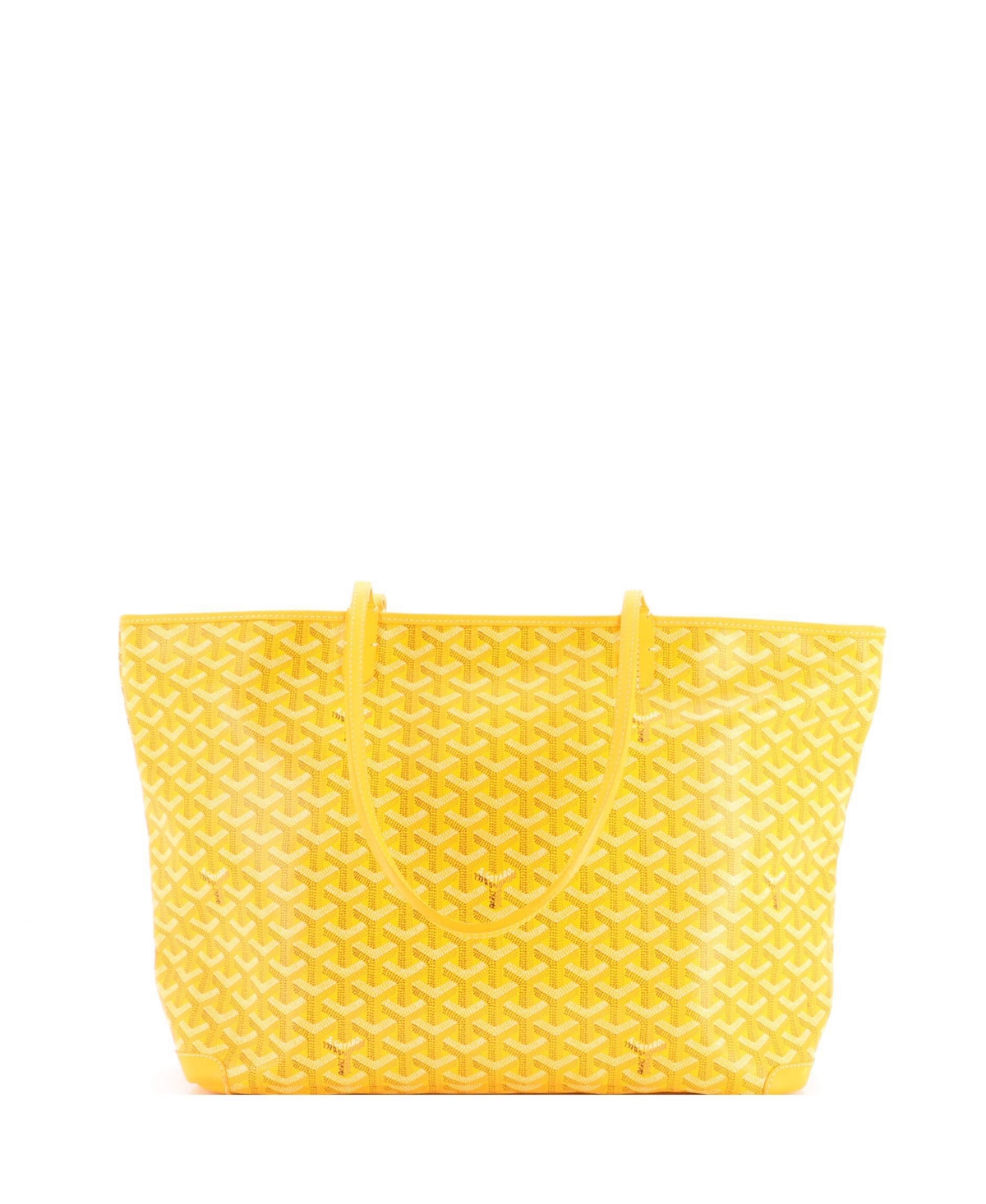 Click here for Pre-Owned Goyard Mm Artois Tote Coated Canvas - Ye... prices