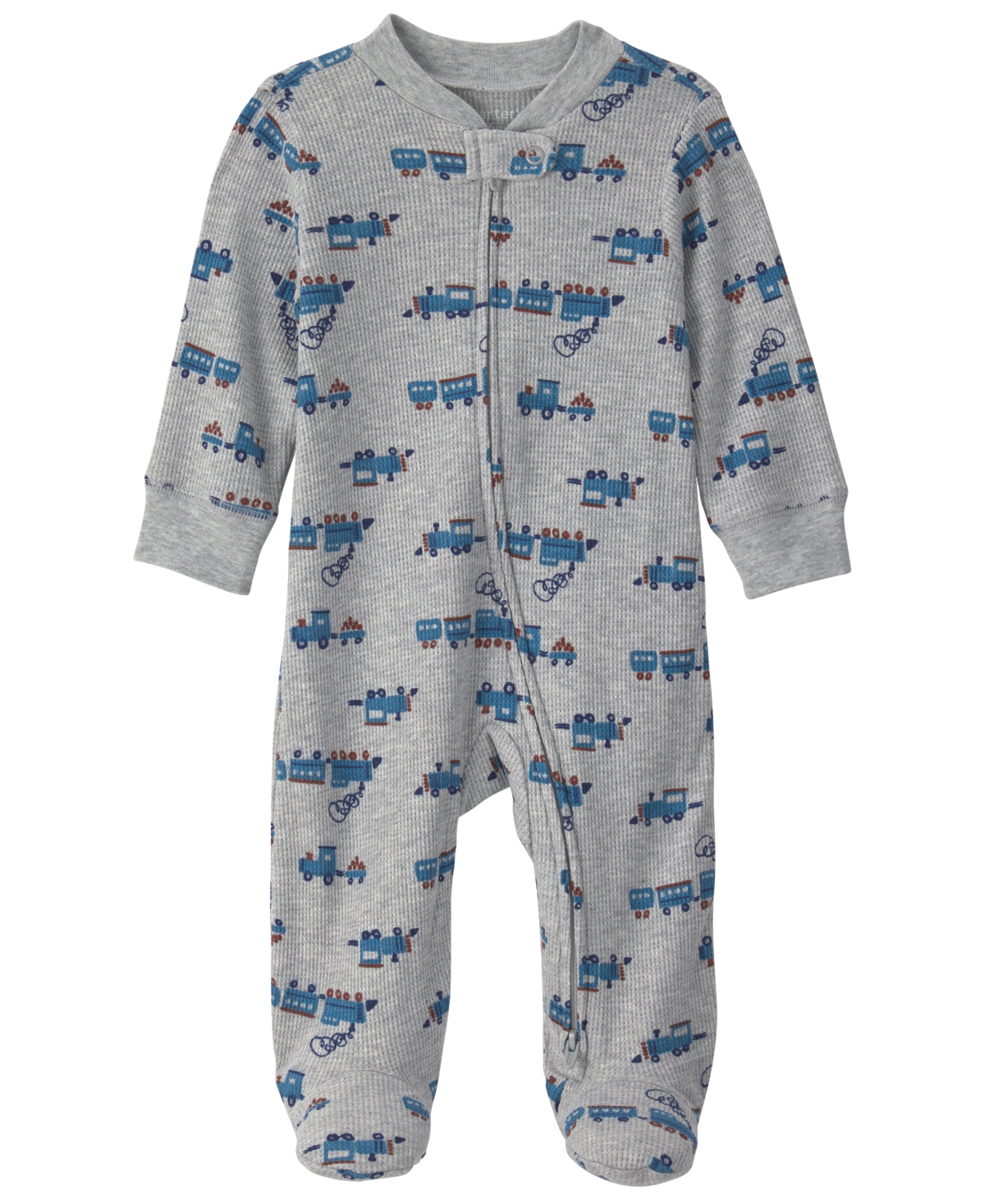 Click here for Carters Baby Boys Train 2-Way Zip Thermal Sleep &... prices