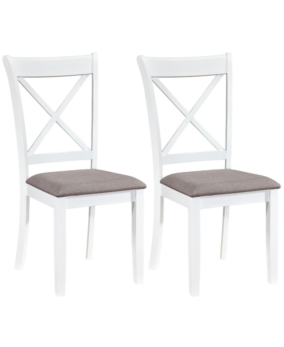 Click here for Slickblue Set of 2 Rubber Wood Dining Chairs with... prices