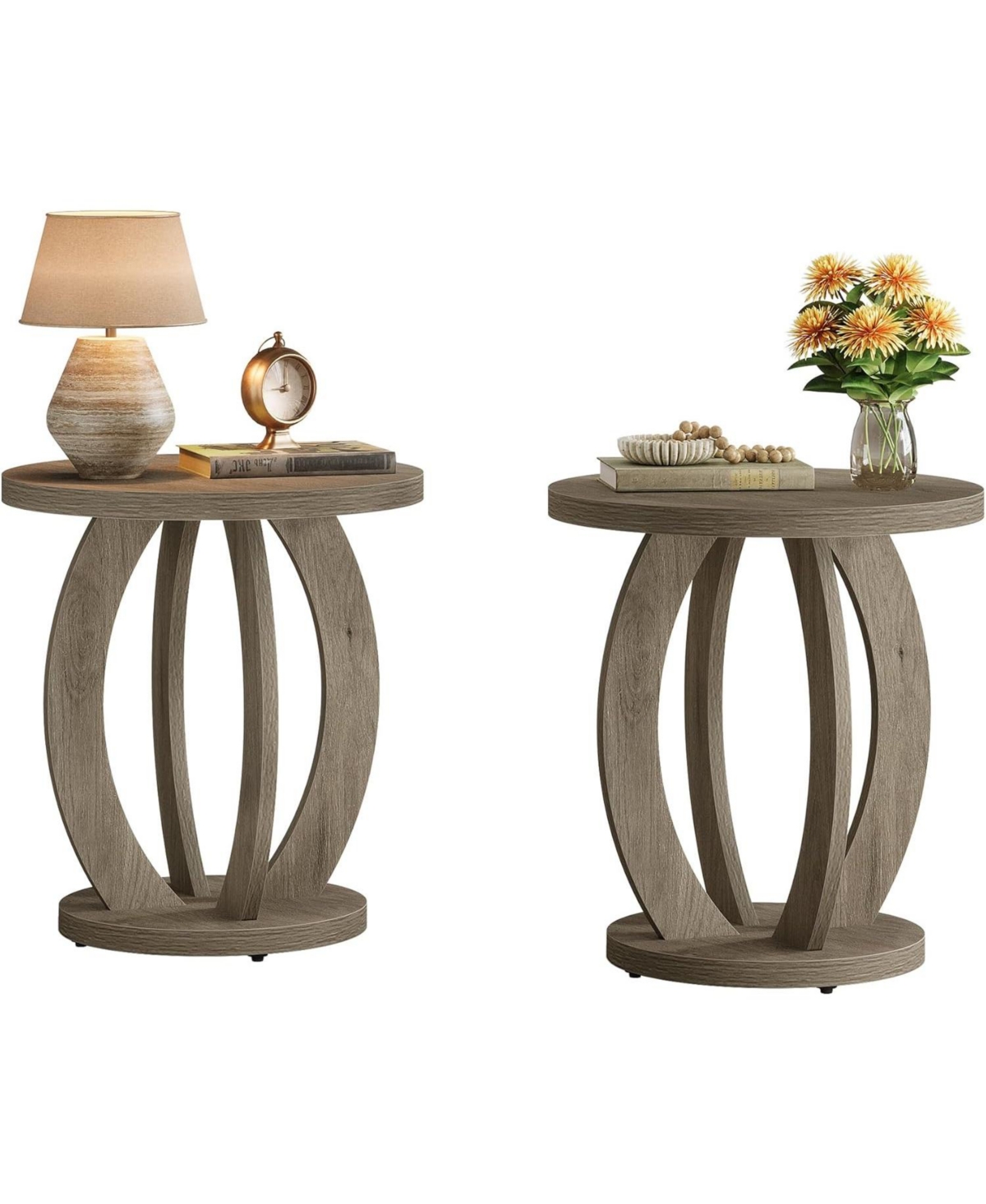 Click here for Tribesigns End Table Set of 2  Side Table with Rou... prices