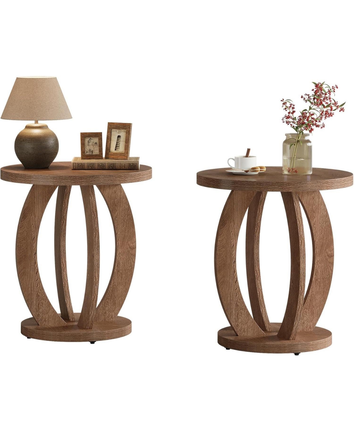 Click here for Tribesigns End Table Set of 2  Side Table with Rou... prices