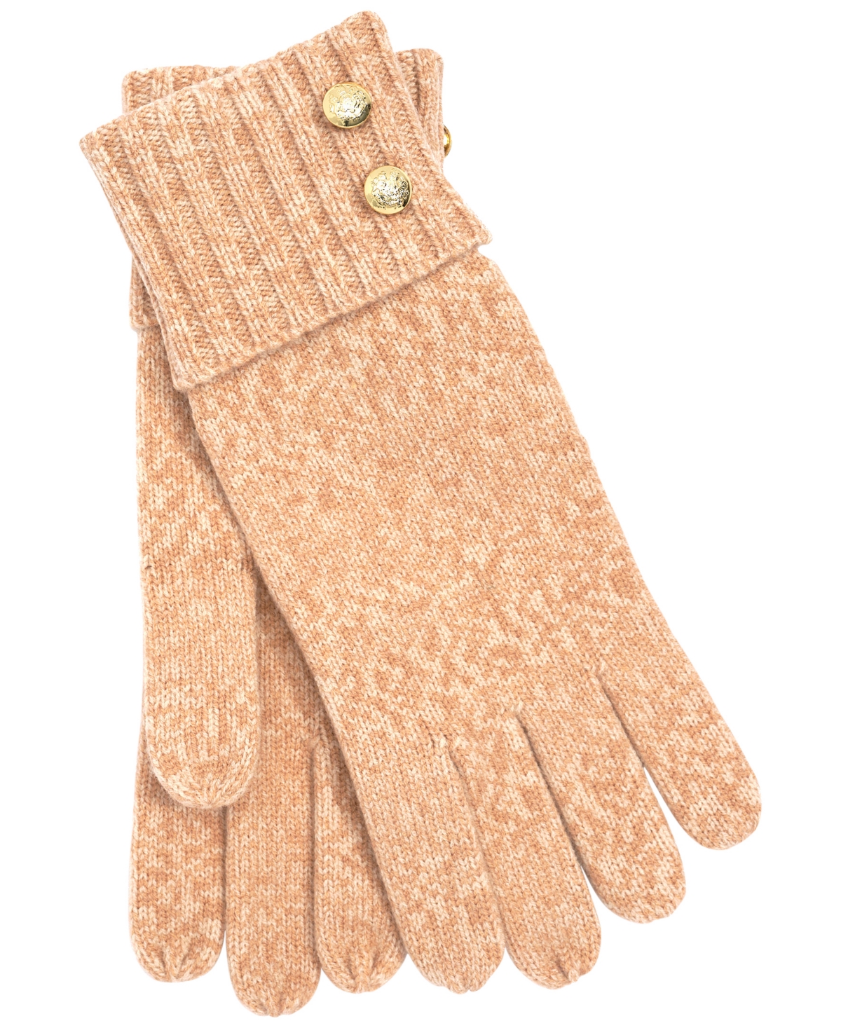 Click here for Lauren Ralph Lauren Two Button Knit Gloves - Camel... prices