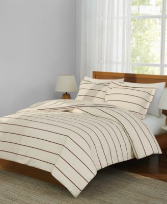 Click here for Brooklyn Loom Hayward Stripe 3 Piece Duvet Cover S... prices