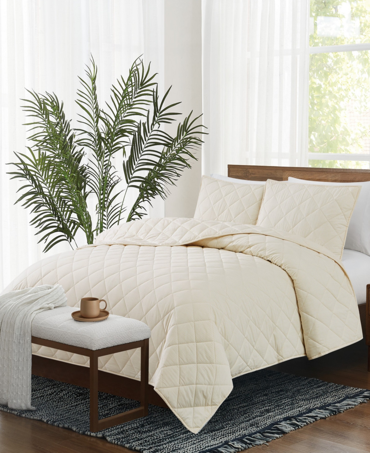 Click here for Brooklyn Loom Pinstripe 2-Piece Quilt Set  Twin/Tw... prices