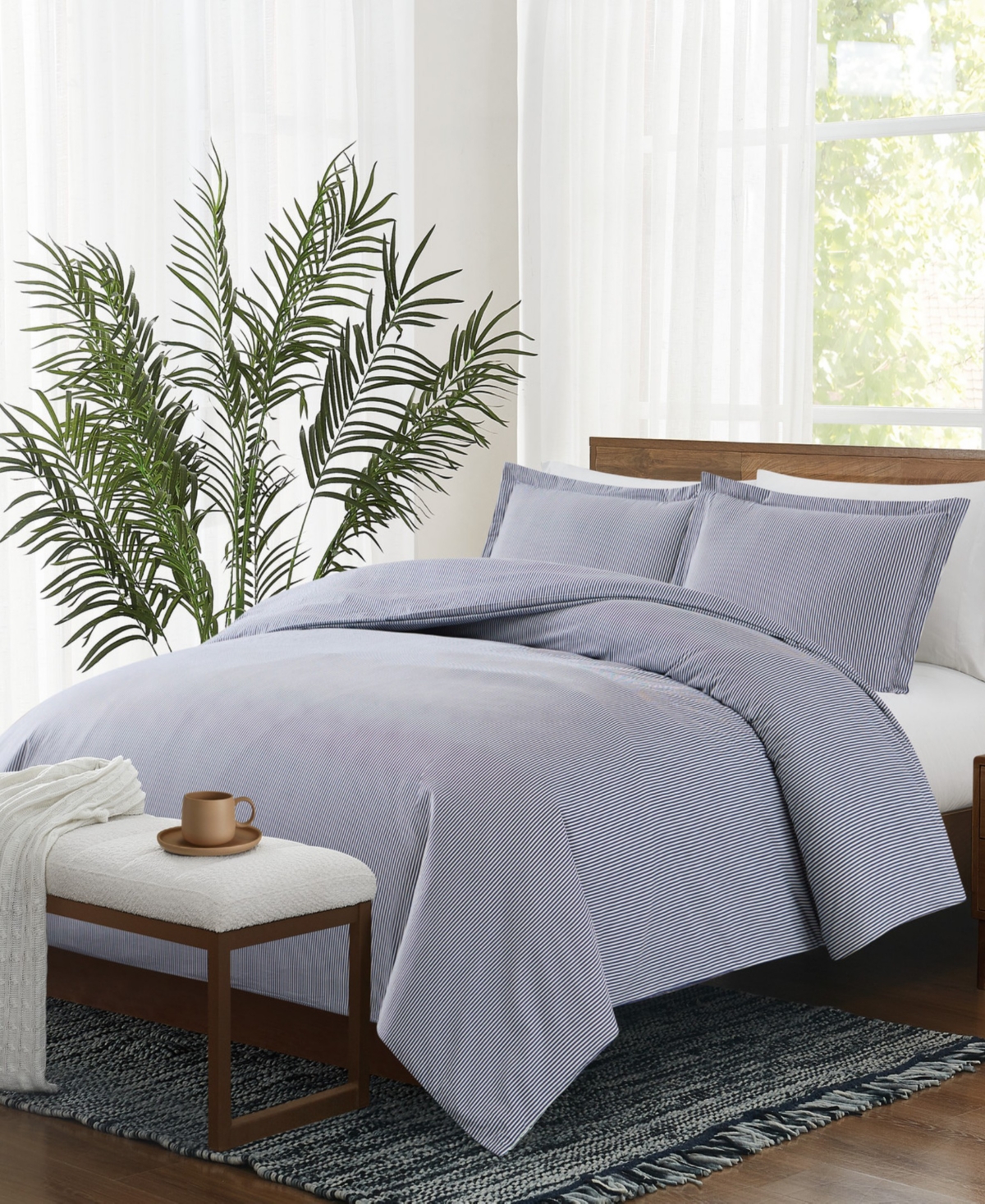 Click here for Brooklyn Loom Pinstripe 3-Piece Comforter Set  Ful... prices