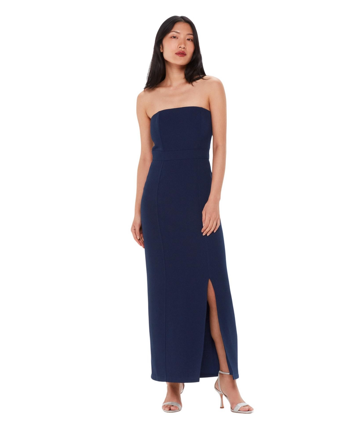 Click here for Whistles Womens Gemma Strapless Maxi Dress - Navy prices