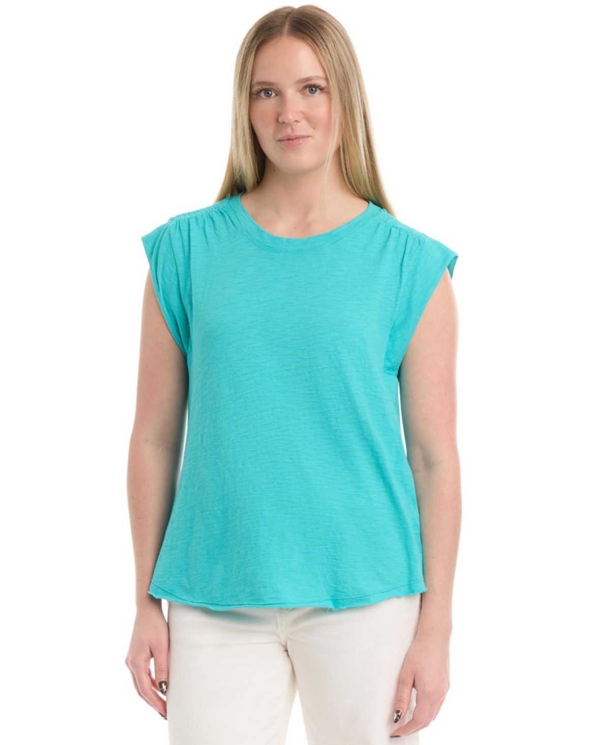 Click here for Wilt Womens Ruched Shoulder Tee - Baltic prices