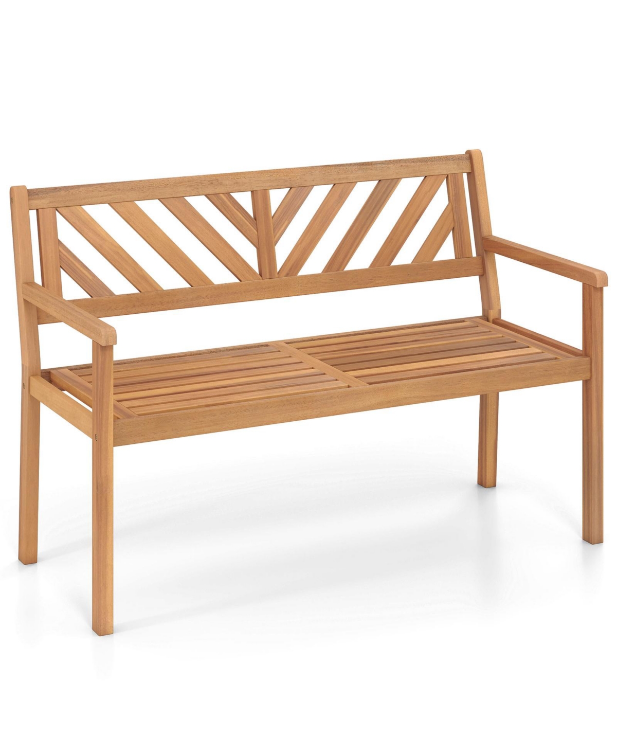 Click here for Gymax Outdoor Loveseat Bench 2-Person Patio Acacia... prices