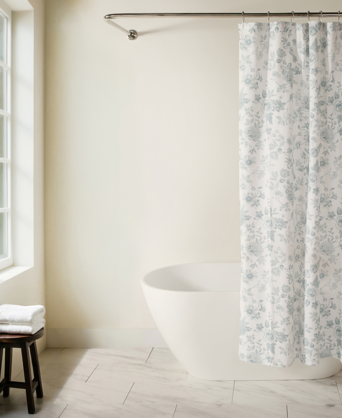 Click here for ienjoy Home Cotton Blend Printed Shower Curtains... prices