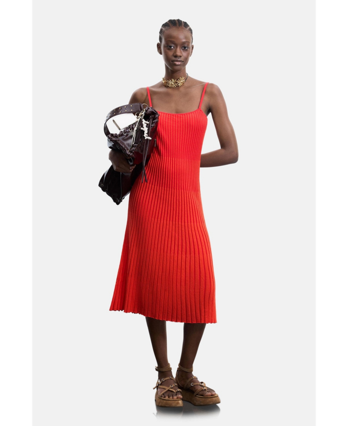 Click here for Desigual Womens Strappy Dress - Red prices