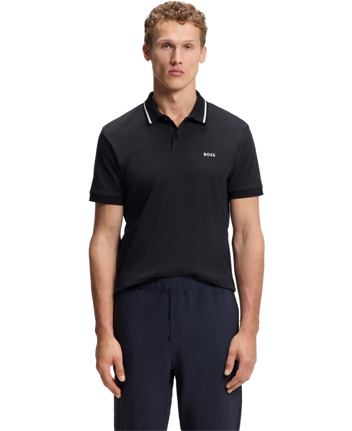 Click here for Boss by Hugo Boss Mens Interlock Cotton Paddy Slim... prices