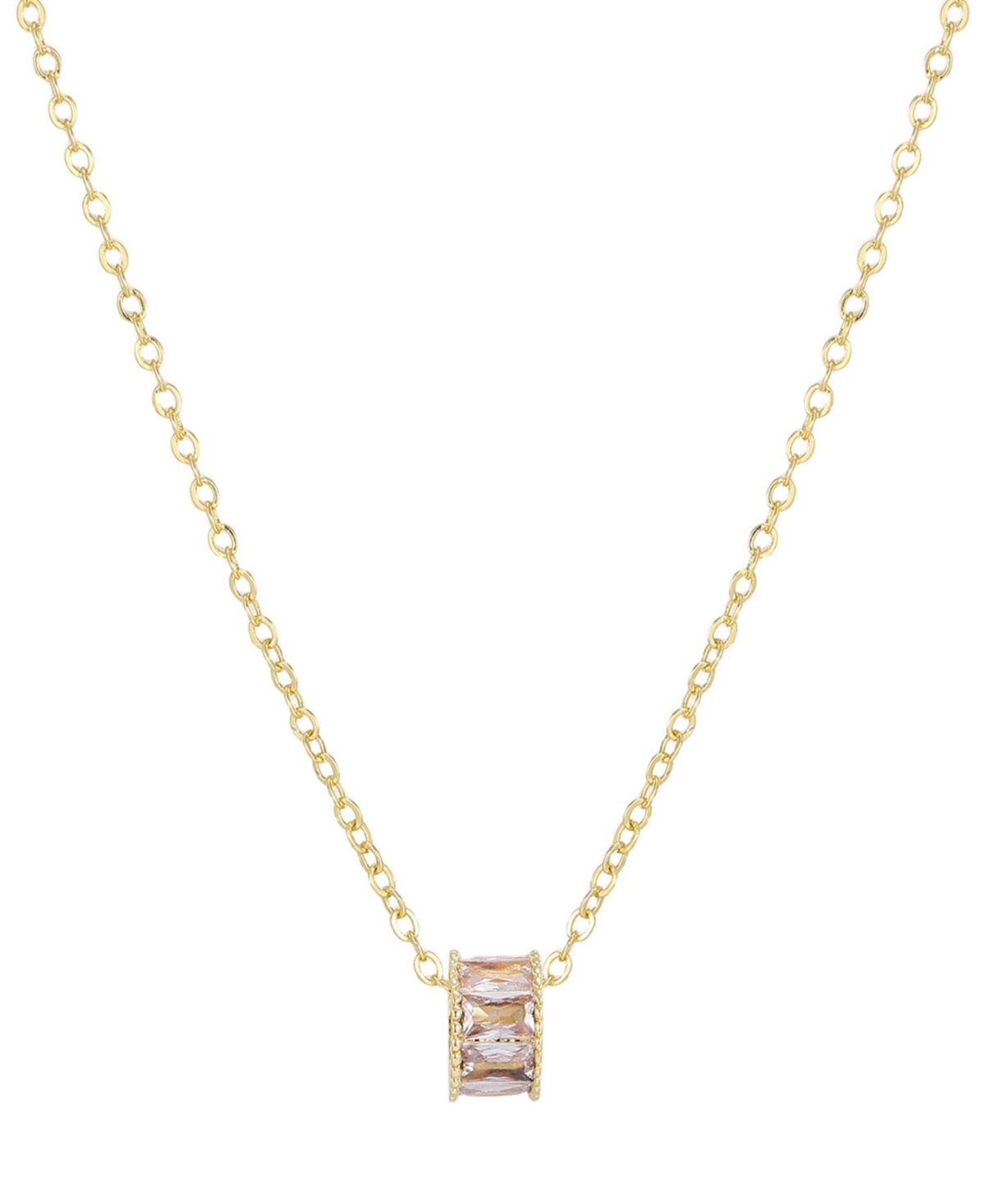 Click here for Adornia Gold Cubic Zirconia Bead Charm Necklace -... prices