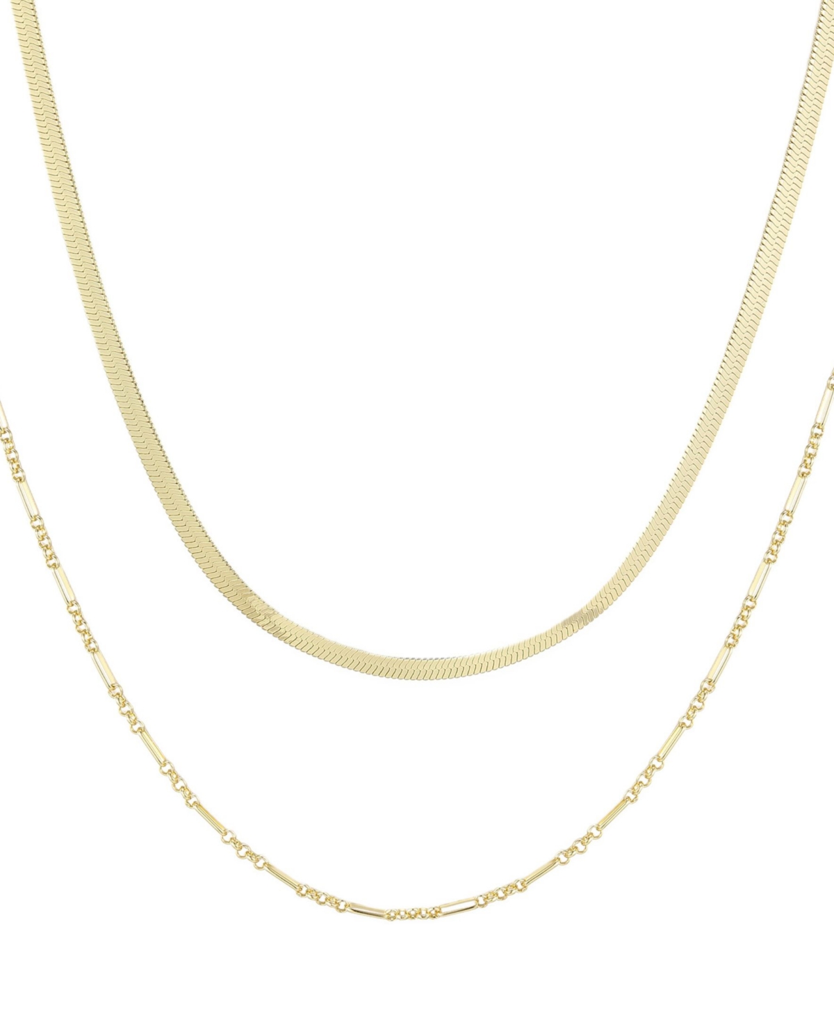 Click here for Adornia Gold-Plated Set of 2 Necklace - Gold prices