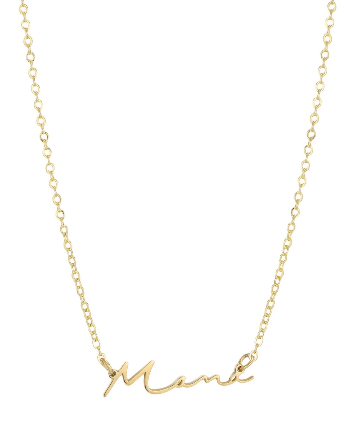 Click here for Adornia Tarnish Resistant Gold Cursive Mama Neckla... prices