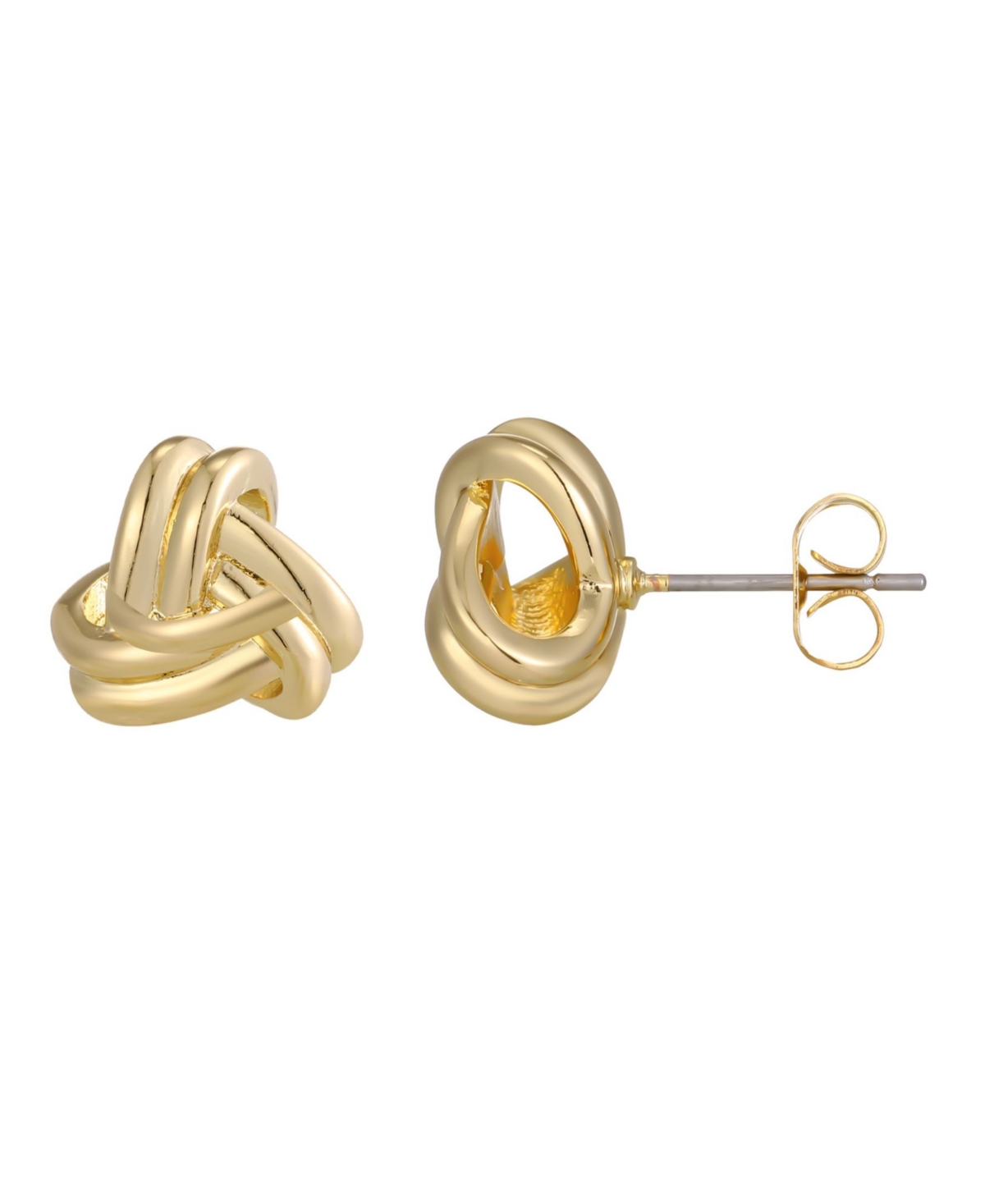 Click here for Adornia Gold-Plated Knot Stud Earrings - Gold prices