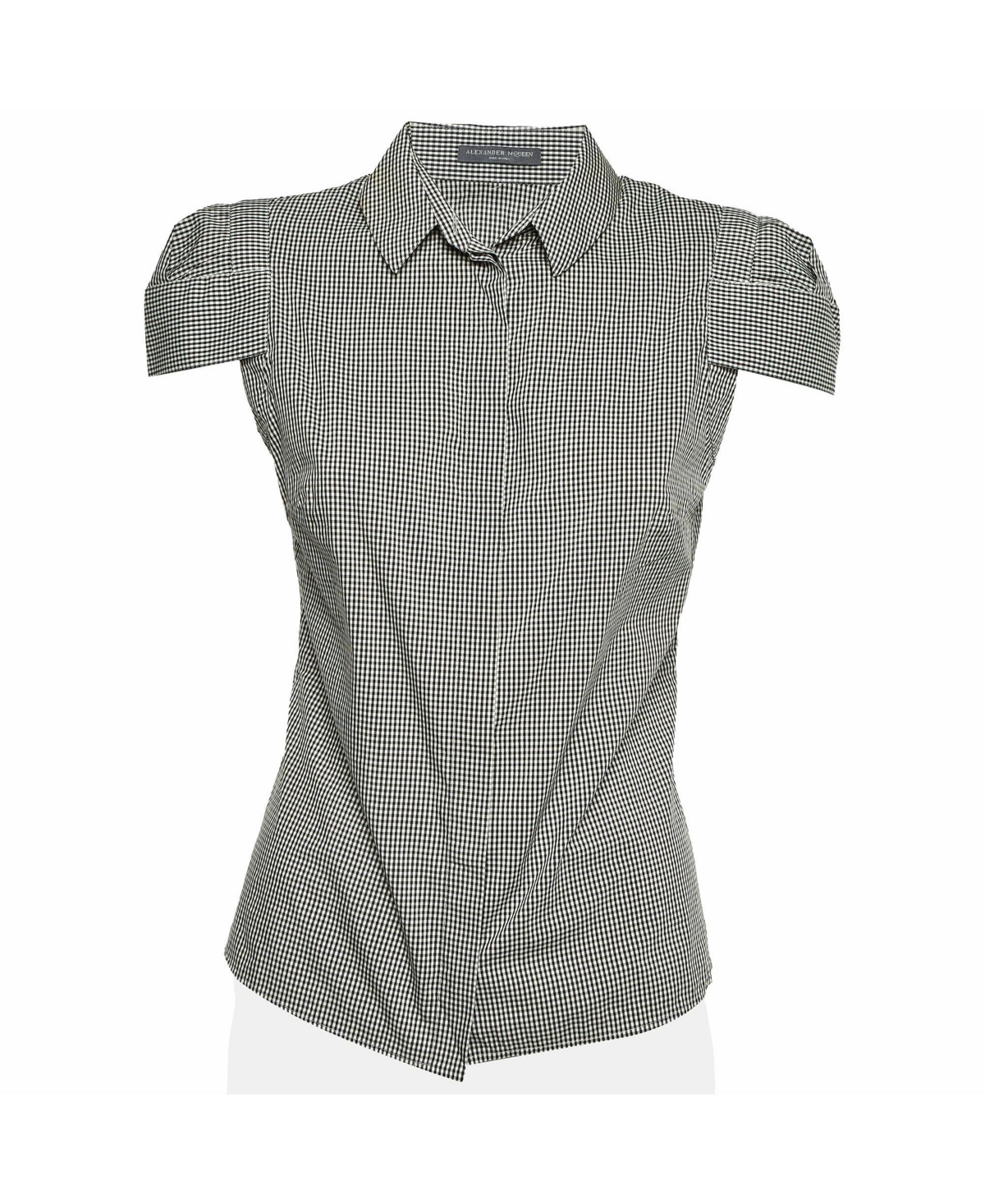 Click here for Pre-Owned Alexander Mcqueen Womens Gingham Puff-Sl... prices