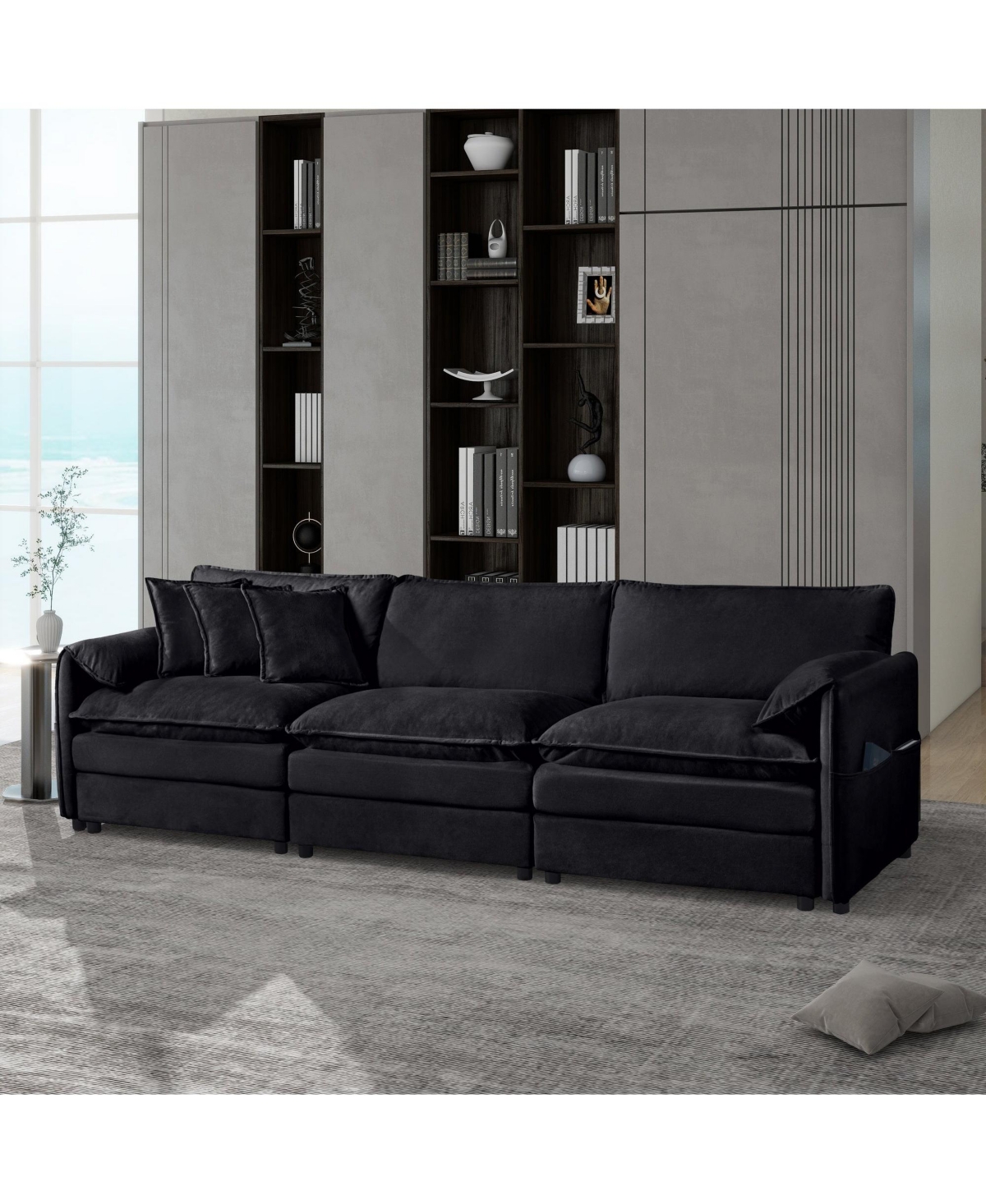 Click here for Boyel Living Oversized Deep Seat Sectional Sofa  M... prices