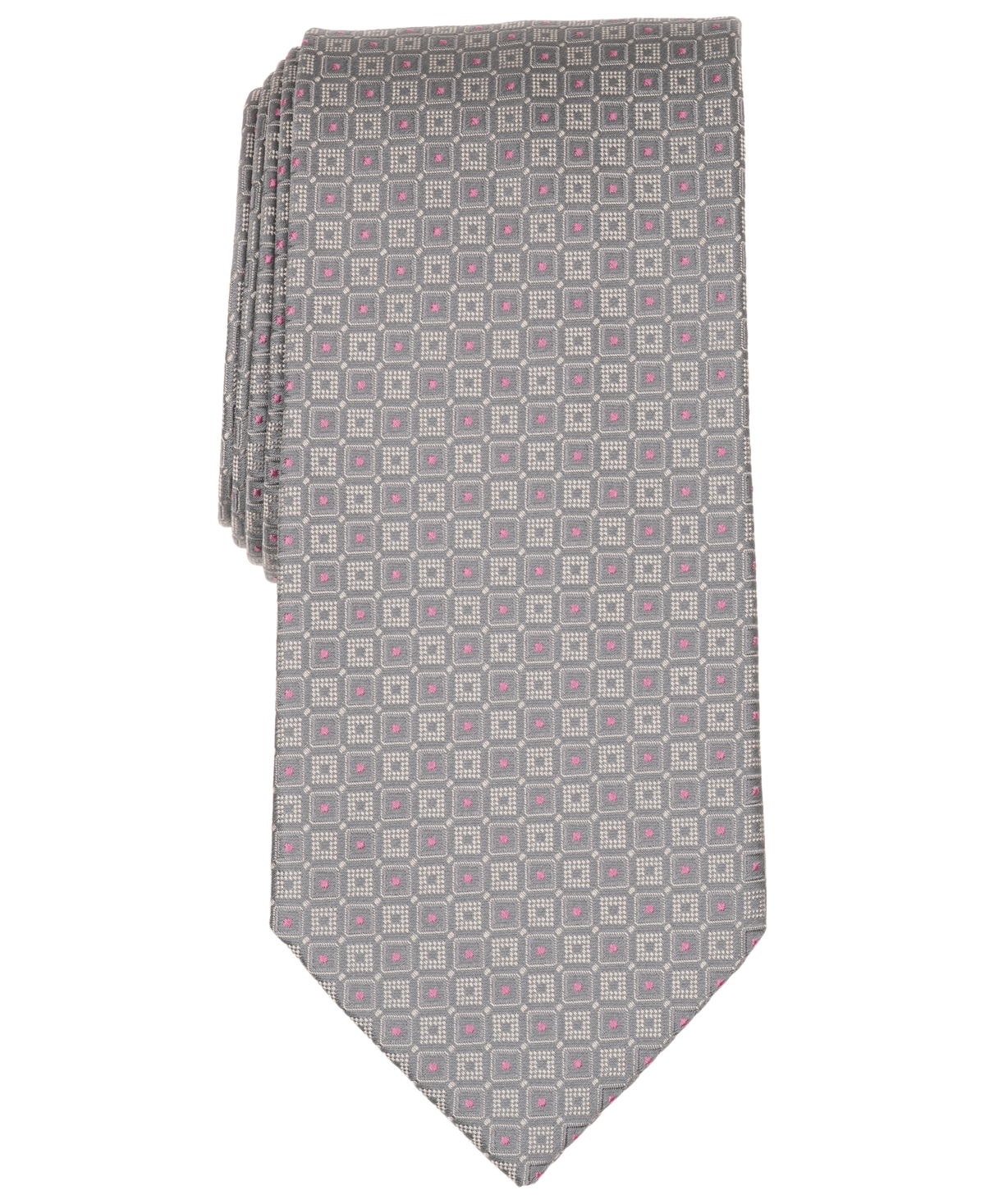 Click here for Michael Kors Mens Healey Neat Classic Tie - Gray prices