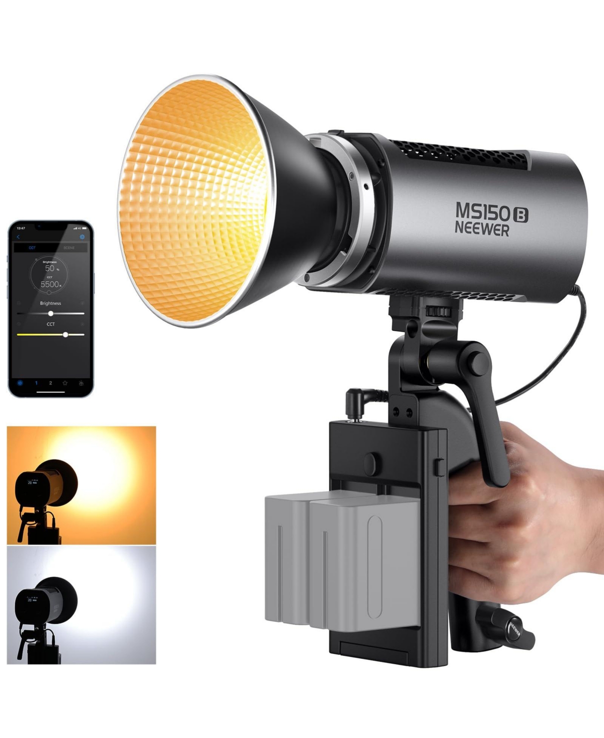 Click here for Neewer MS150B Led Video Light with 130W  200000 lu... prices