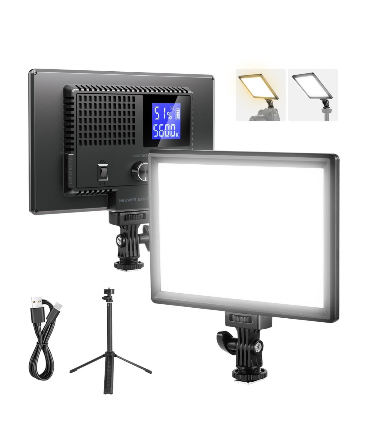 Click here for Neewer Nl-120B Camera Tripod with 800Lux  4000mAh... prices