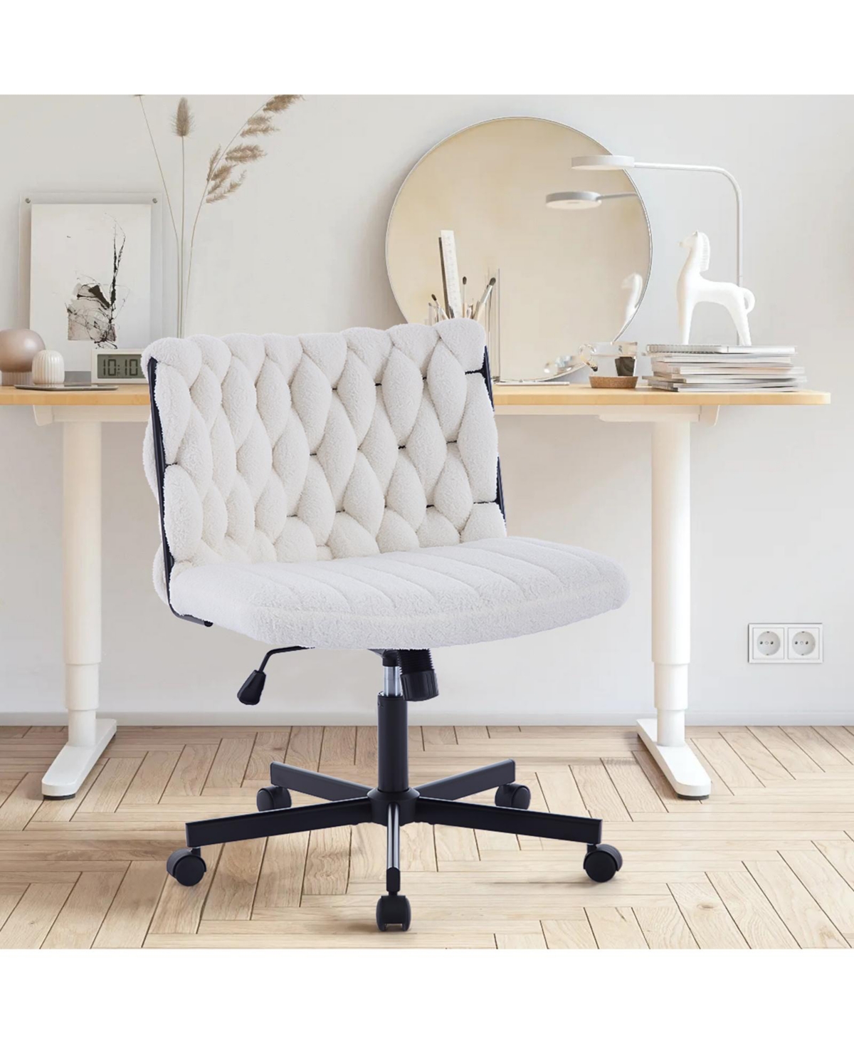 Click here for homfan Home Office Desk Chair with Wheels  Wide Se... prices