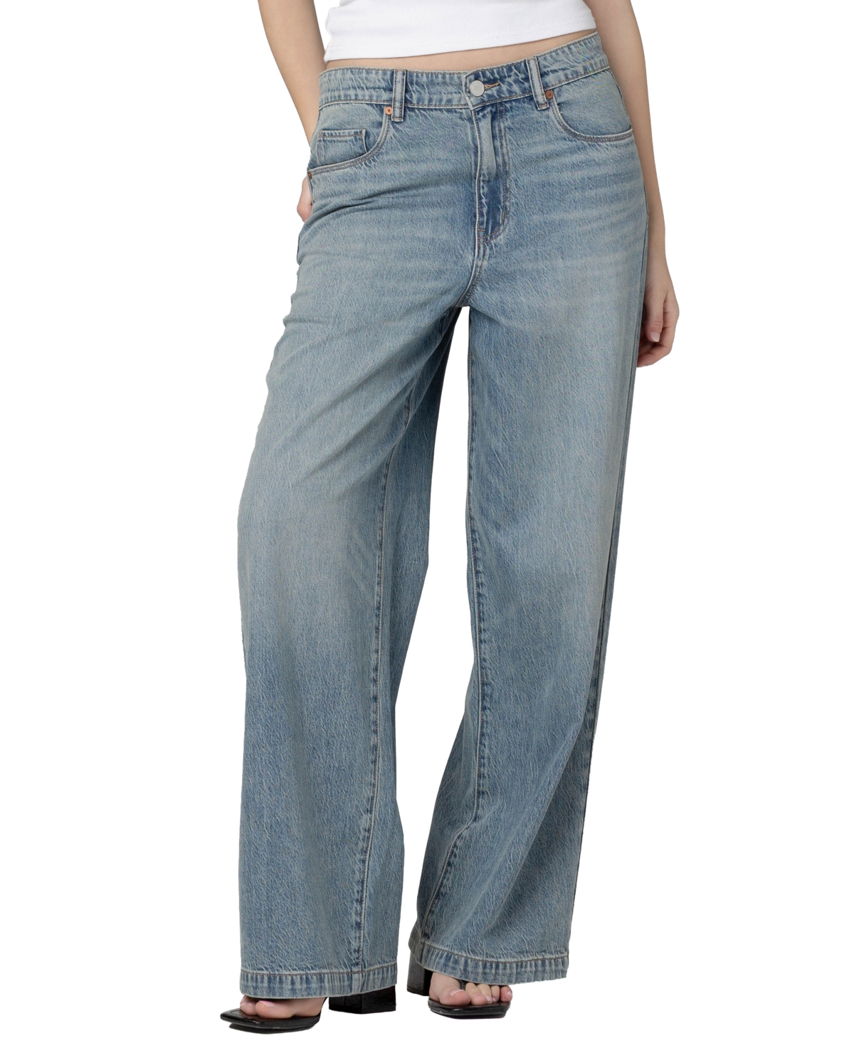 Click here for Blank Nyc Womens Harrison Low-Rise Baggy Jeans - L... prices