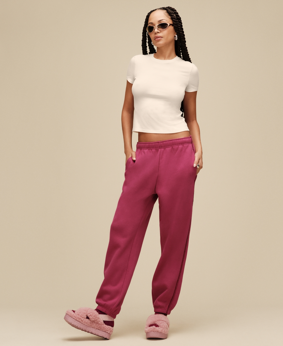 Click here for Ugg Womens Classic Fleece Pull-On Sweatpants - Srw... prices