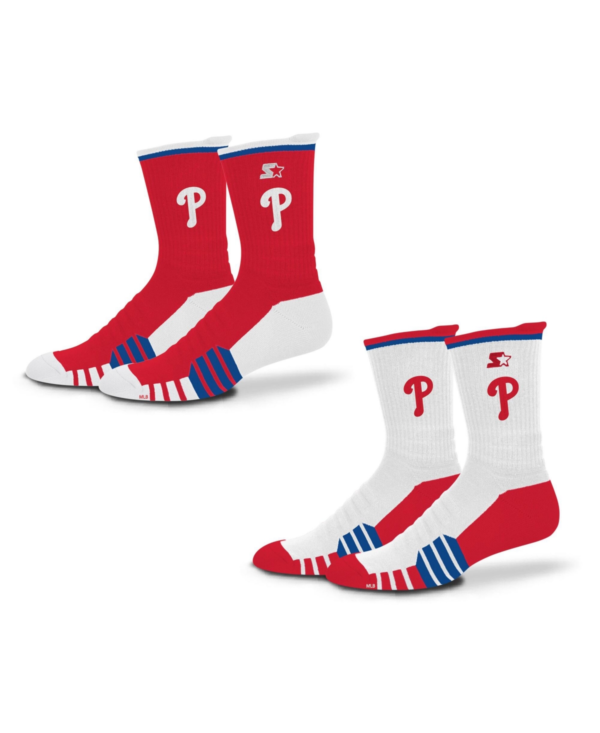 Click here for Starter Mens and Womens 2 Pack Red/White Philadelp... prices