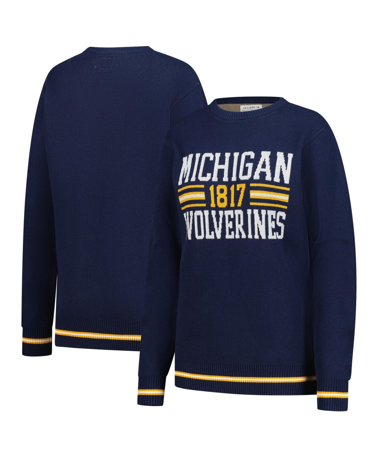 Click here for Uscape Apparel Mens and Womens Navy Michigan Wolve... prices