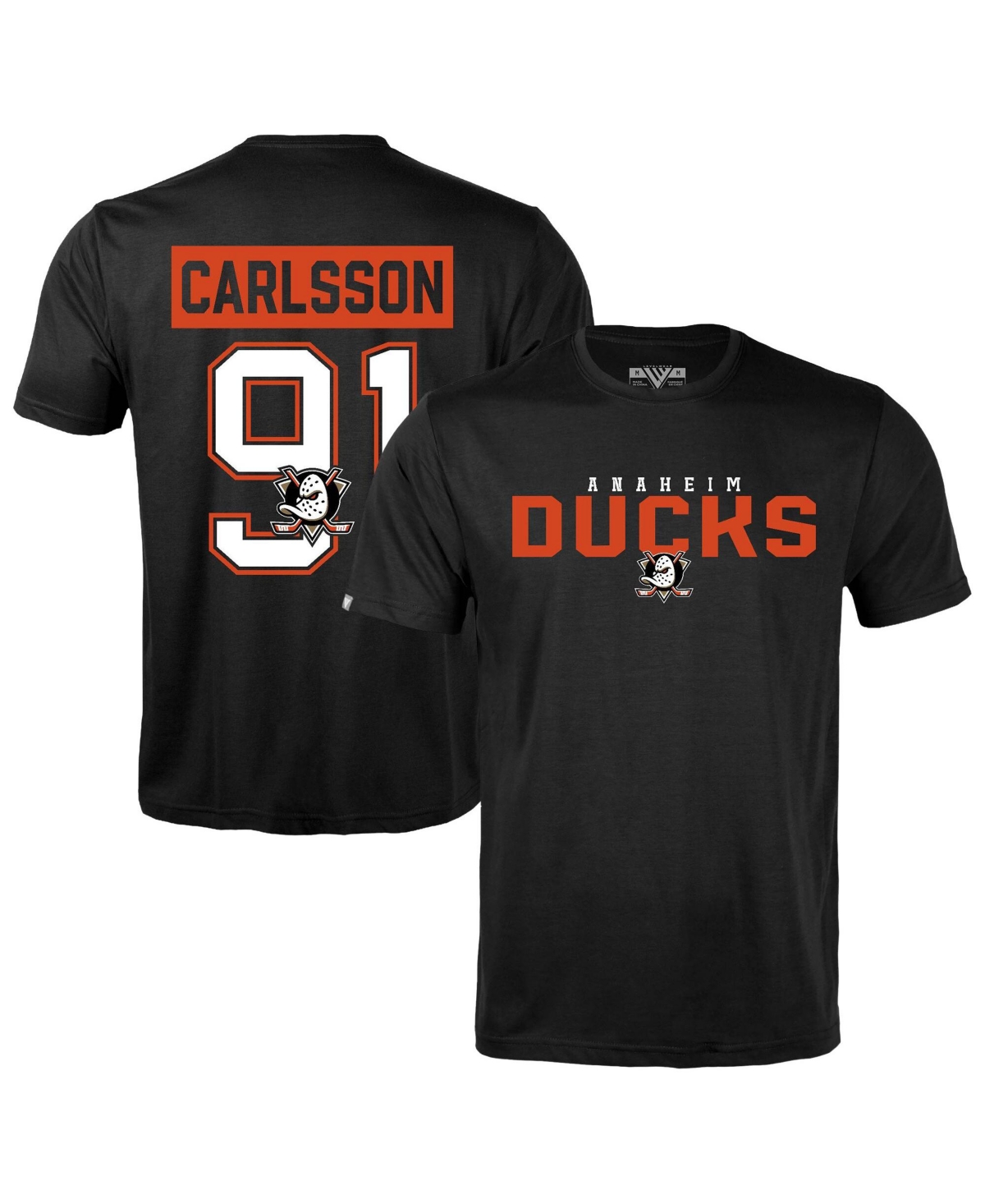 Click here for LevelWear Mens Leo Carlsson Black Anaheim Ducks Ri... prices
