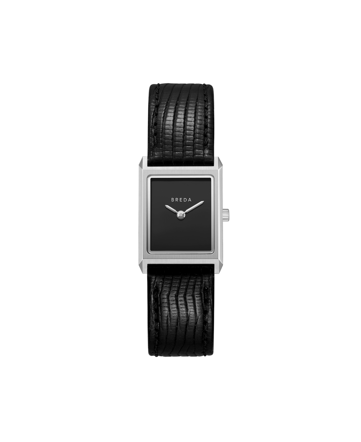 Click here for Breda Womens Quartz Virgil Silver and Black Leathe... prices
