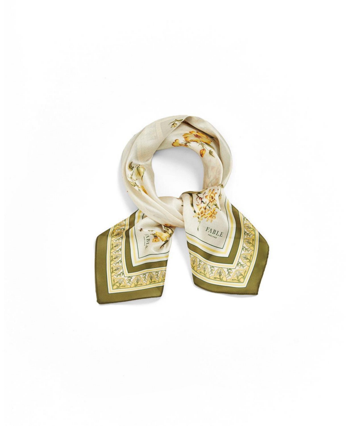 Click here for Fable England Womens Nouveau Floral Square Scarf -... prices