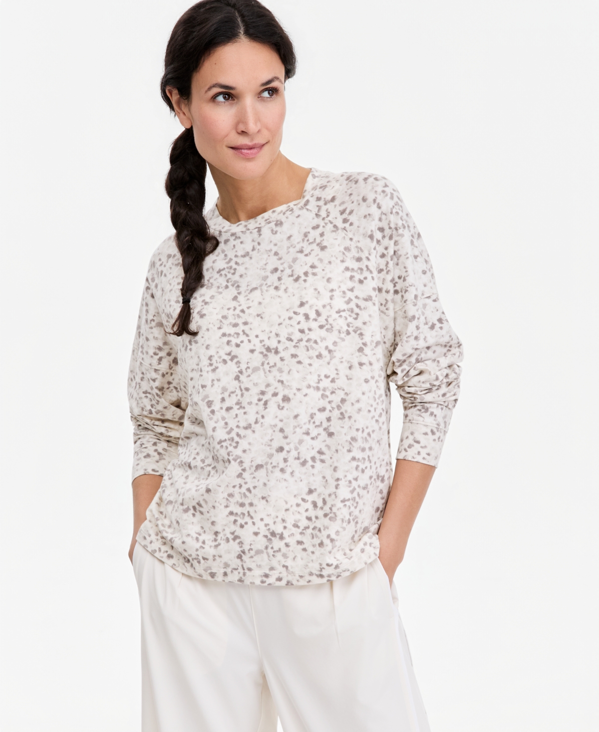 Click here for Id Ideology Womens Soft Paw Printed Relaxed-Fit Co... prices