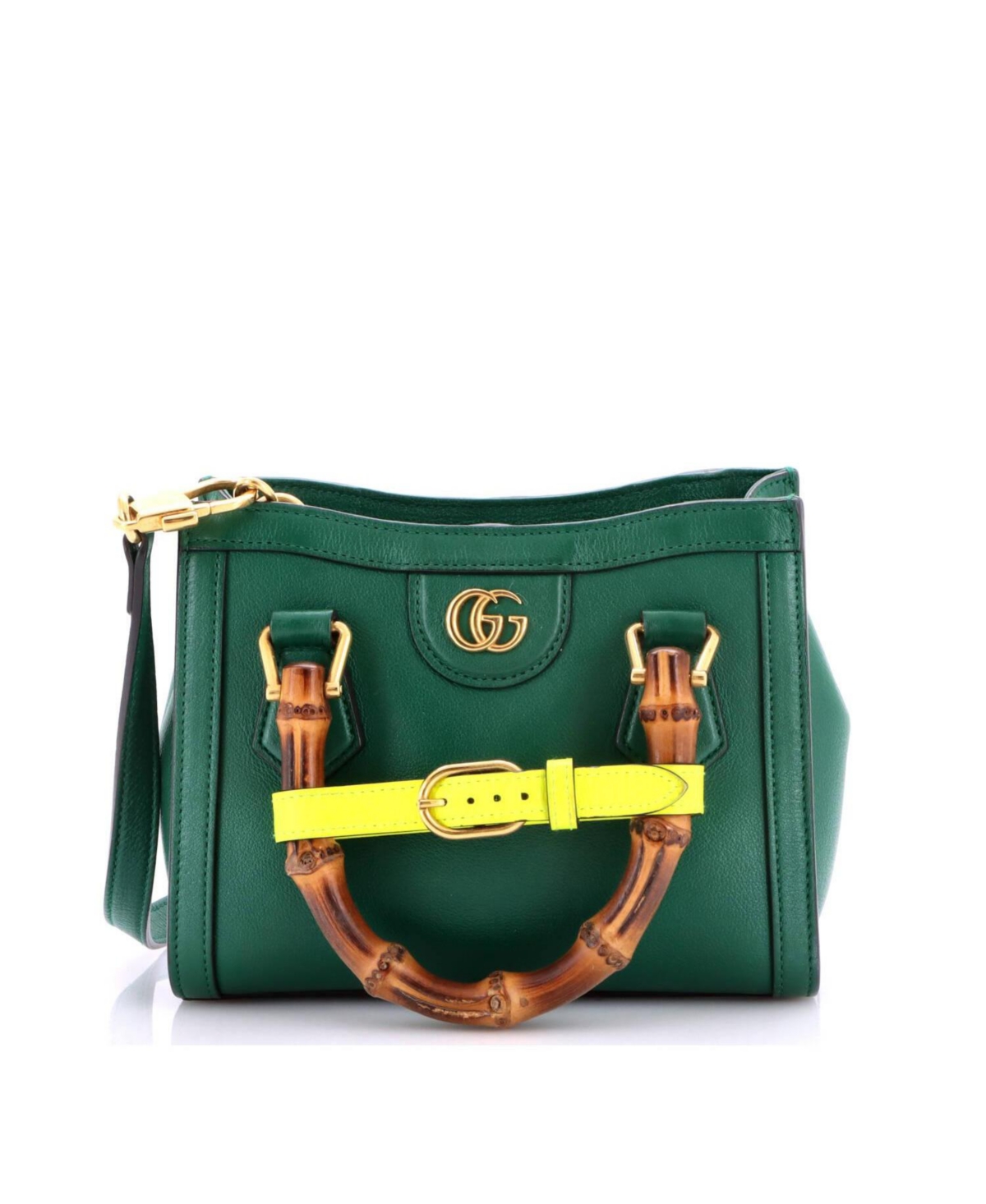 Click here for Pre-Owned Gucci Mini Diana Nm Bamboo Handle Tote L... prices