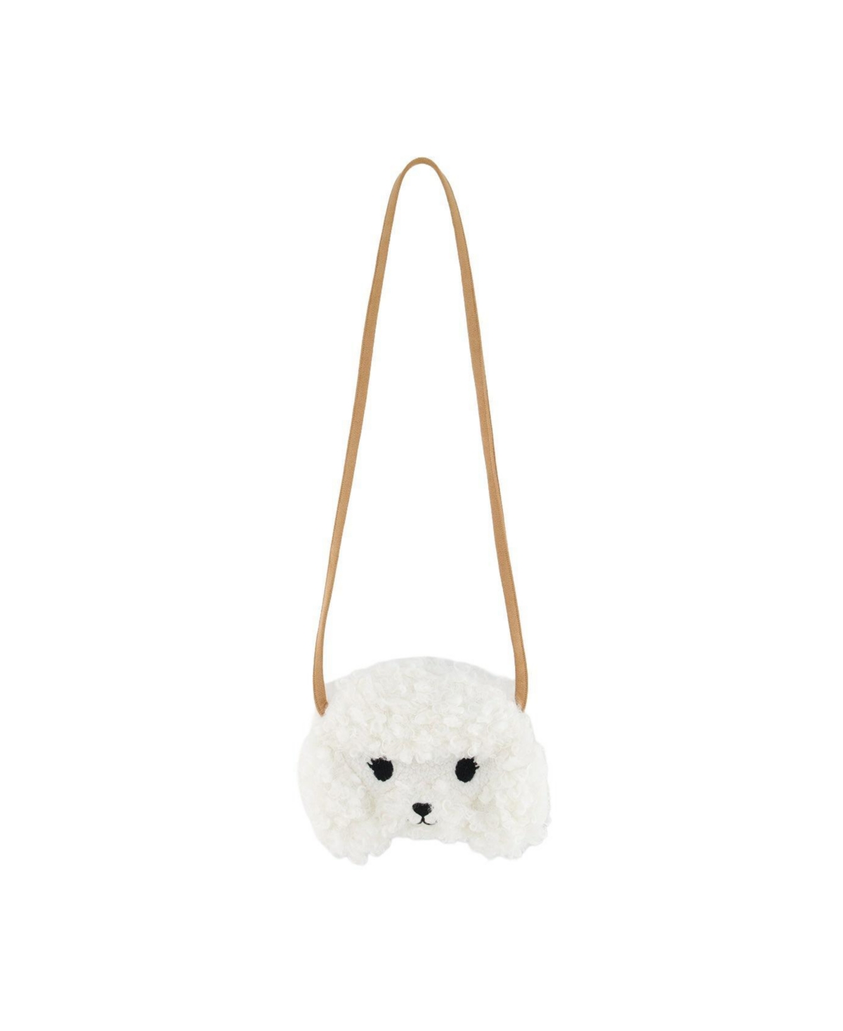 Click here for Deux par Deux Poodle Faux Fur Crossbody Bag - Off-... prices