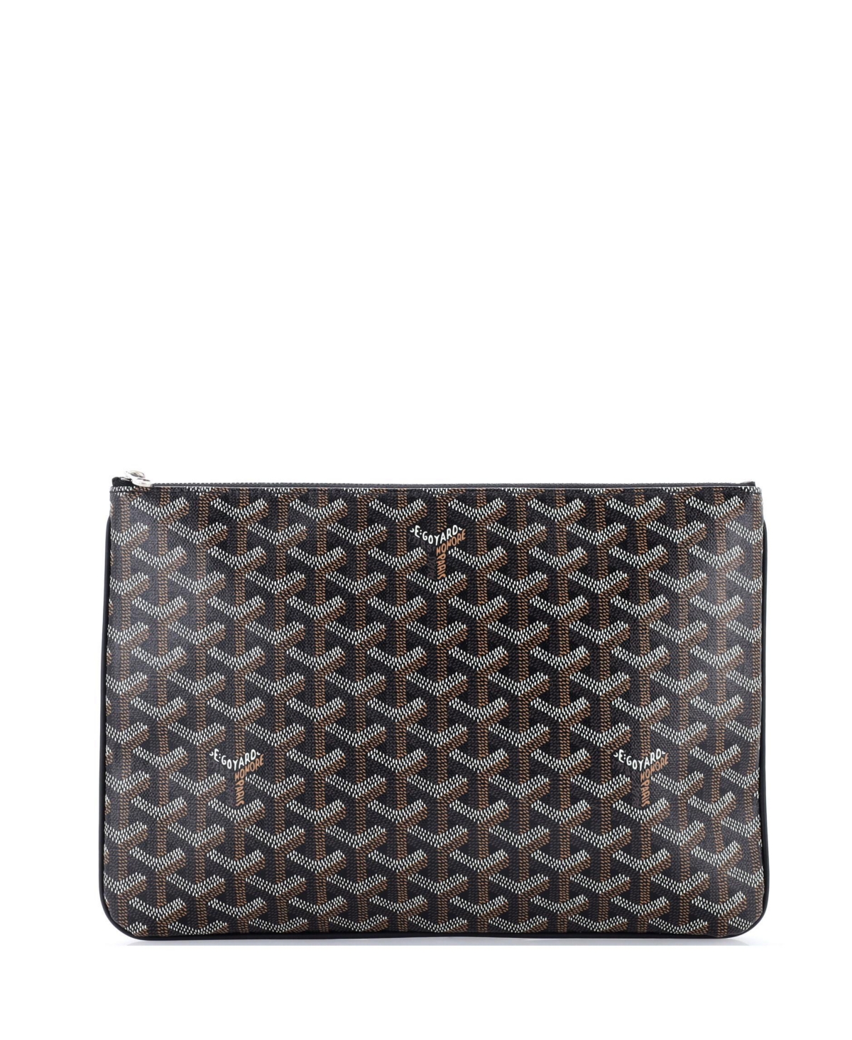 Click here for Pre-Owned Goyard Mm Senat Zip Pouch Coated Canvas... prices