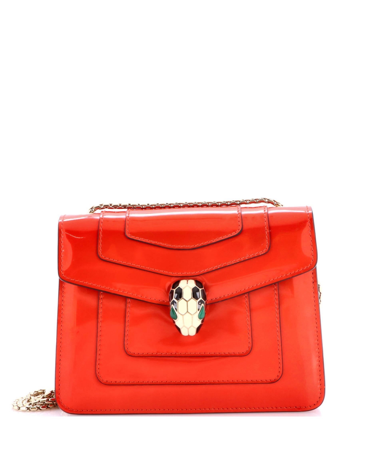 Click here for Pre-Owned Bvlgari Small Serpenti Forever Square Sh... prices