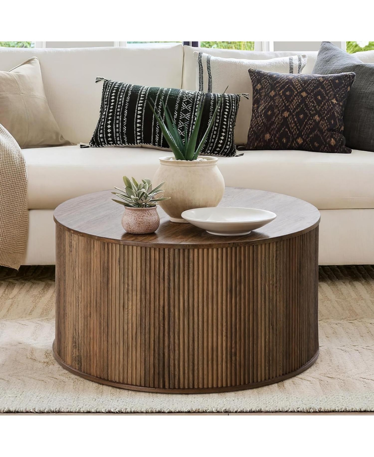 Click here for Tribesigns 31.5 Round Coffee Table  Modern Farmhou... prices