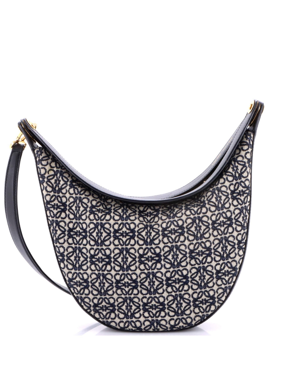 Click here for Pre-Owned Loewe Luna Hobo Anagram Jacquard - Blue prices