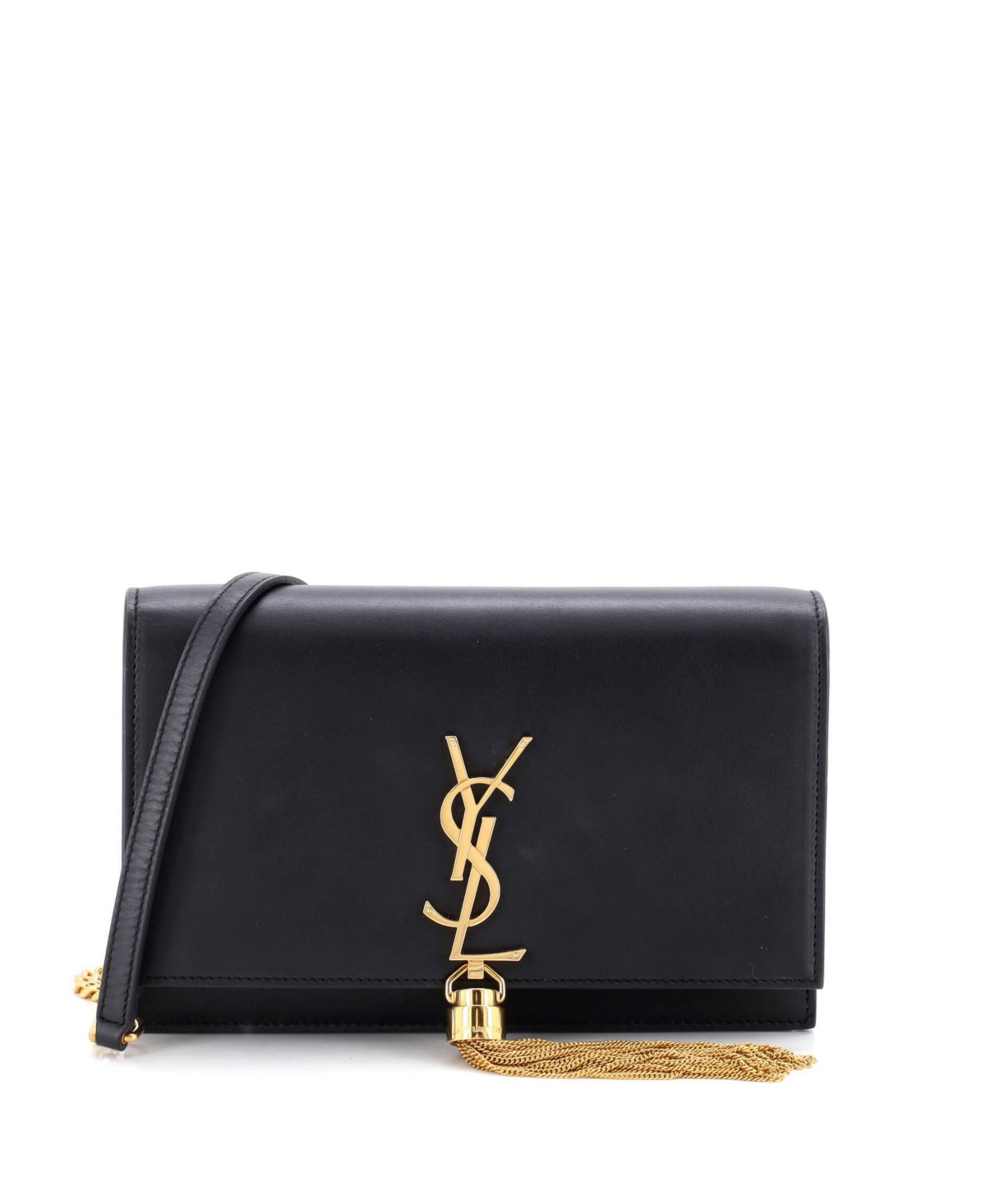 Click here for Pre-Owned Saint Laurent Classic Monogram Tassel Ch... prices