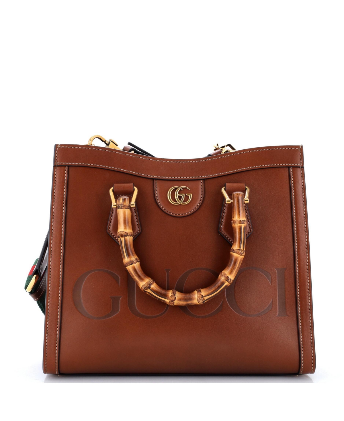 Click here for Pre-Owned Gucci Small Diana Nm Logo Bamboo Handle... prices