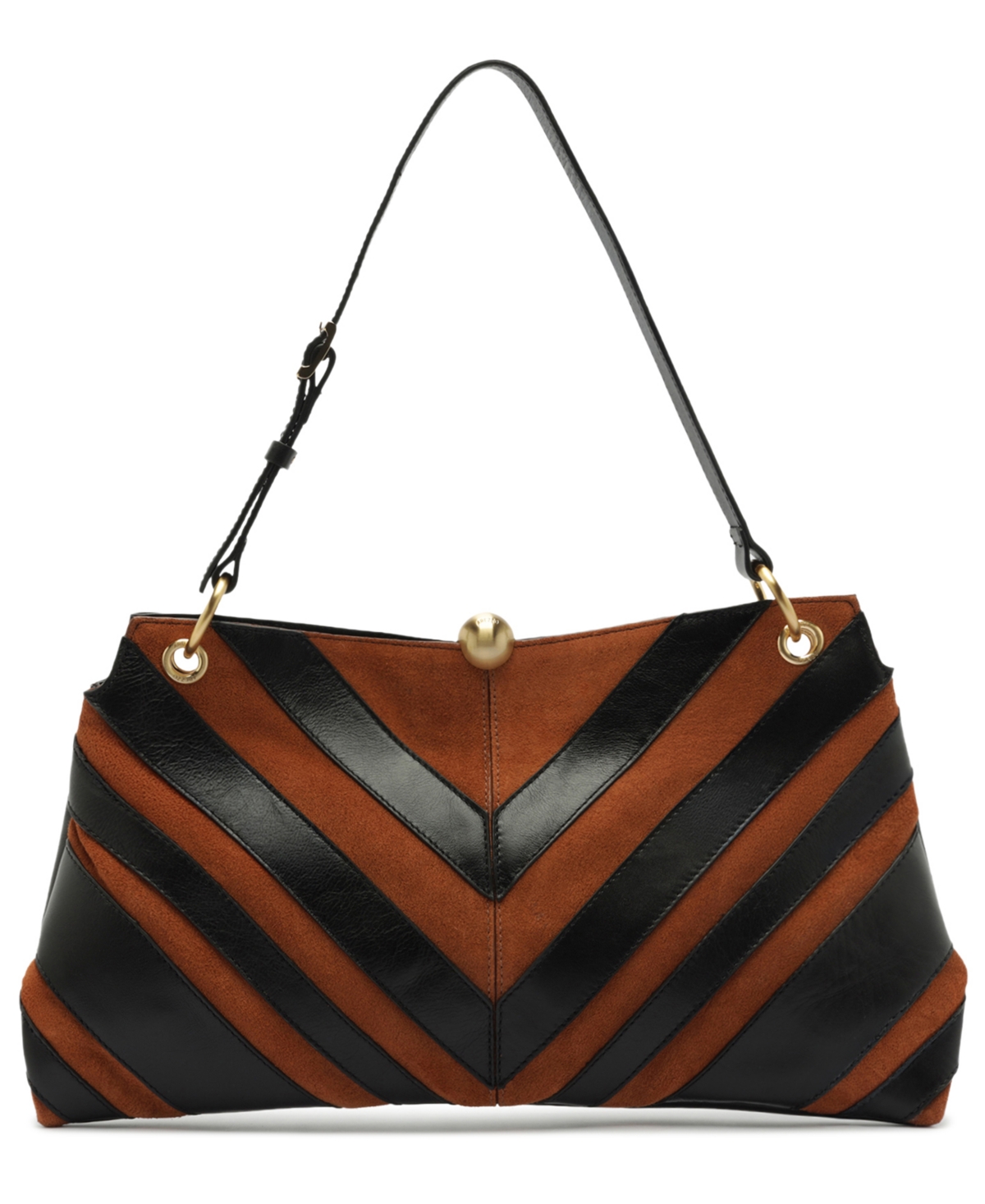 Click here for Arezzo Aurora Large Leather Shoulder Handbag - Pre... prices